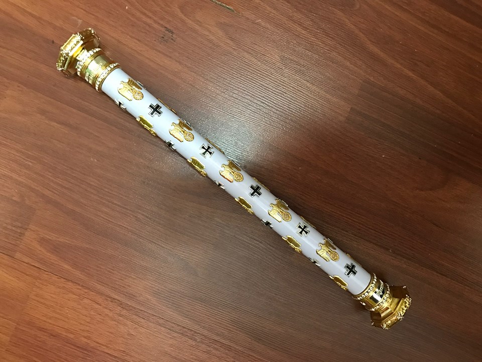 REPLICA HERMANN GOERINGS DIAMOND RICHSMARSHALS FORMAL BATON - SOLD ...