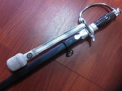 REPLICA SS OFFICERS DRESS SWORD WITH SWORD KNOT - Quarterdeck Medals ...