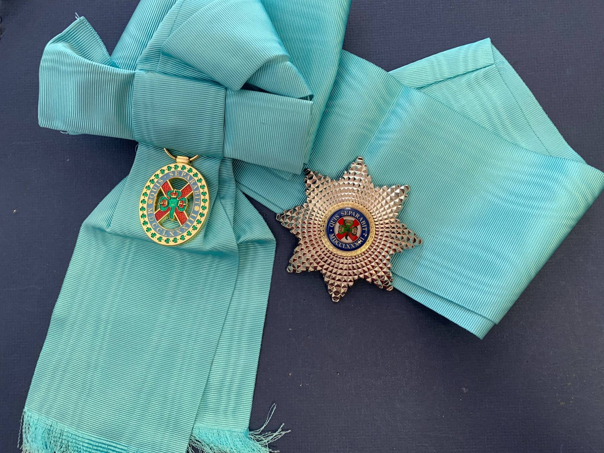 REPLICA ORDER OF SAINT PATRICK, SASH, SASH BADGE AND BREAST STAR ...